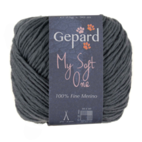 Gepard Garn 530 Mørk Grå - My Soft One · Garntopia